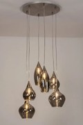 Závěsné designové svítidlo do obýváku Loft Lanterne Champagne Douglass