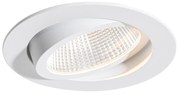 Vestavné bodové svítidlo bílé 9,5 cm vč. LED 1015 lm stmívatelné IP65 - Gaius