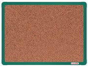 Korková nástěnka boardOK v hliníkovém rámu, 600 x 450 mm, zelený rám