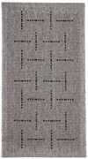 Devos Caby (DC Carpets), Kusový koberec FLOORLUX Silver/Black 20008 – na ven i na doma, 120x170, šedá, chodba / předsíň