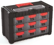 Zásuvkový organizér 40 × 20 × 26 cm II, černá