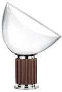 Flos F6604046 Taccia small LED, designová lampa se stmívačem, 16W LED 2700K, sklo/anodizovaná bronzová, výška 48,5cm