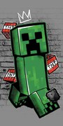 Dětská osuška jerry fabrics minecraft metro art creeper