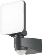 FAN LED-SAT-10 Venkovní reflektor LED SAT antracit plast 10 W 1200 lm 4000 K IP54 se senzorem 23x14x15,35 cm - FANEUROPE