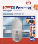 tesa Samolepicí háček Powerstrips L velký oválný, nerezová ocel, 1 ks