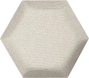 Čalúnený akustický panel nástenný Luna 33 cream hexagon - Hexagon 6x15 cm Egibi