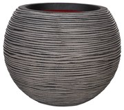 Capi Nature Rib NL Vase Ball Anthracite Ø 62 cm / V 48 cm
