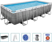 Bestway Bazénový set Power Steel obdélníkový 488 x 244 x 122 cm