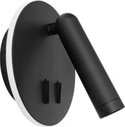 Toolight Toolight, LED nástěnné svítidlo 16x14cm, 10W, APP1614-1W, černá, OSW-06529