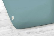 Jersey prostěradlo tmavě smaragdové na výšku matrace do 30 cm Velikost: 220 x 200