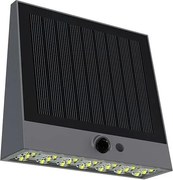 Viking - LED Stm. solární nástěnné svítidlo se senzorem LED/2W/3,7V IP54 4000K