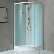 MILD 90 WHITE Sprchový box čtvrtkruhový s akrylátovou vaničkou