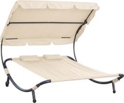 Relaxační lehátko pro 2 osoby Craftfield Bahama, béžová