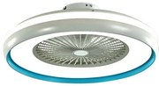 LED Stropní svítidlo s ventilátorem LED/45W/230V 3000/4000/6500K modrá
