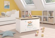 ADRK Furniture Truhla na hračky DARIA TB-Dar-W+S-TED-BEA-CLO-n-O063