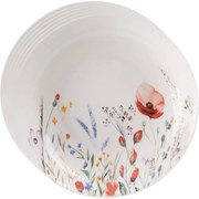 Orion Sada porcelánových hlubokých talířů Mák 20,5 cm, 6 ks
