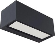 LUTEC LED nást. svítidlo GEMINI tm. šedé 21W 1230lm 4000K IP54 85x220x103mm