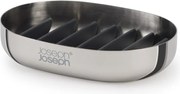 Mýdlenka z nerezové oceli v leskle stříbrné barvě EasyStore Luxe – Joseph Joseph