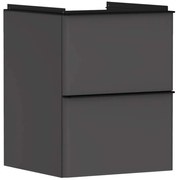 Hansgrohe Xelu Q - Umyvadlová skříňka, 63x48x50 cm, 2 zásuvky, matná šedá/matná černá 54020670