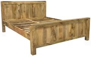 Indický nábytek - Postel 160x200 Hina z mangového dřeva Mango natural
