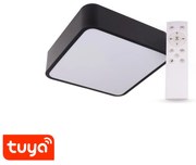 T-LED 105466 SMART Tuya LED svítidlo RENDO 24W CCT hranaté černé CCT