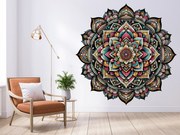 Mystická mandala textilní přelepitelná samolepka na zeď arch 45 x 45 cm