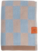 Modro-růžový ručník z bio bavlny 50x90 cm Retro – Mette Ditmer Denmark