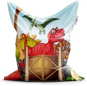 Sablio Sedací vak Classic Dinosauři 4 - 150x100 cm