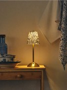 Sinsay - Stolní lampa se vzorovaným stínidlem - zlatá
