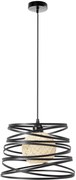 Toolight - Moderní závěsné svítidlo 1xE27 181691, černá, OSW-00109