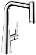 Hansgrohe M71 - Dřezová baterie M7116-H220 s výsuvnou sprškou, sBOX, chrom 73800000