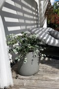 Květináč VEKRA, sklolaminát, výška 40 cm, beton-design, šedý
