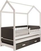 ADRK Furniture Postel Domek Jaspis s matrací CH-JAS-WA-200-M