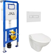 Cenově zvýhodněný závěsný WC set Jika do lehkých stěn / předstěnová montáž+ WC Jika Nila KMPLJIKAS
