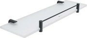 Nimco Bormo - Polička, délka 40 cm, sklo/matná černá BRC 11091BX-40-90