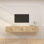 Nástěnné TV skříňky 3 ks dub sonoma 80 x 34,5 x 40 cm 3188361
