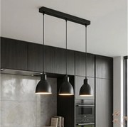 Brilagi - LED Lustr na lanku RIDDY 3xE27/60W/230V černá