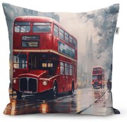 Sablio Polštář Londýn Double-decker 2 - 40x40 cm