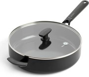 GreenPan Smart nepřilnavá keramická soté pánev s poklicí, Ø 28 cm, černá CC005193-001