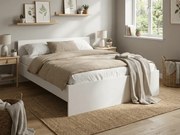 Postel ELISA 120 x 200 cm, bílá Rošt: S laťkovým roštem, Matrace: Matrace Coco Maxi 20 cm