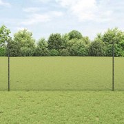 Svařovaná drátěná plotovina s tyčkami 10 x 1,2 m Šedá Síťovina 3336567