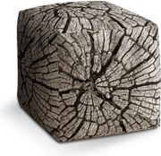 Sablio Taburet Cube Dřevo - 50x50x50 cm