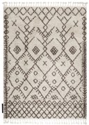 Dywany Łuszczów, Kusový koberec Berber Tanger B5940 cream and brown, 80x150, béžová, obývací pokoj