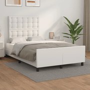 Rám postele bez matrace bílý 120x190 cm umělá kůže 3270561