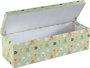 Čalouněná skříň barva zelená látka vzorované