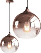 Toolight - Závěsné svítidlo E27 60W APP313-1CP, růžová-zlatá, OSW-00345