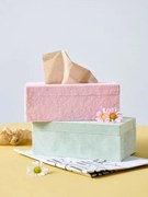 Sinsay - Velurová krabička na kapesníčky - pastelová růžová