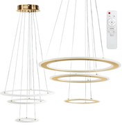 Toolight Závěsné LED osvětlení Modern D17 G041-3CP kartáčovaná zlatá