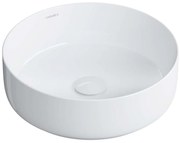 OMNIRES Tulsa - Umyvadlo na desku, průměr 36 cm, bez přepadu, bílá TULSA355BP
