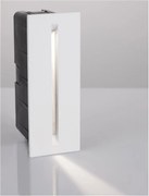 NV 9026120 Venkovní zapuštěné svítidlo do zdi AIZEN bílý hliník a čiré sklo LED 3W 3000K 600mA 100-240V 148st. IP54 - NOVA LUCE